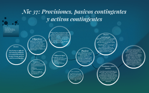 Nic 37: Provisiones, pasivos contingentes y activos continge by Cindy ...