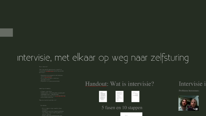Intervisie - 5 fasen, 10 stappen by Erwin Sengers on Prezi