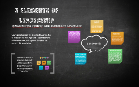 5 elements of leadership by Sammantha Thorpe on Prezi