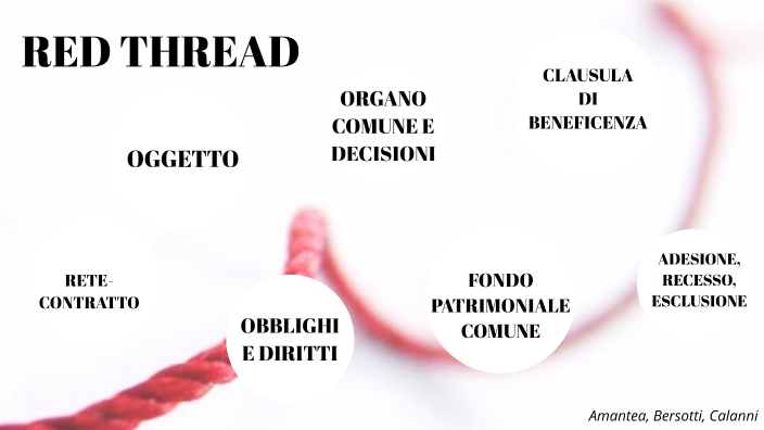 RED THREAD by Maria Chiara Amantea on Prezi