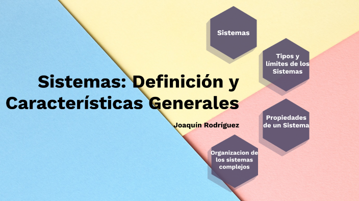 Sistemas: Definicion y Caracteristicas Generales by Joaquin Rodriguez ...