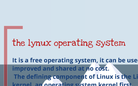 lynux operating system by adria chimeno on Prezi