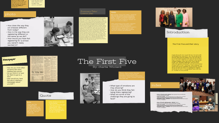 The First Five by charlie Woolard on Prezi