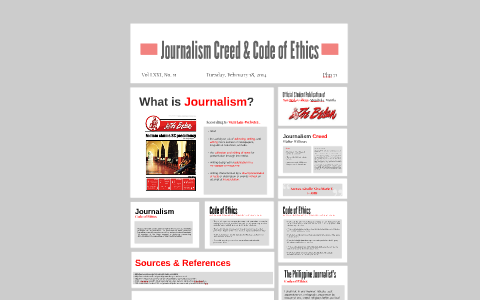 Journalism Creed & Code of ethics by Giselle Arenas on Prezi