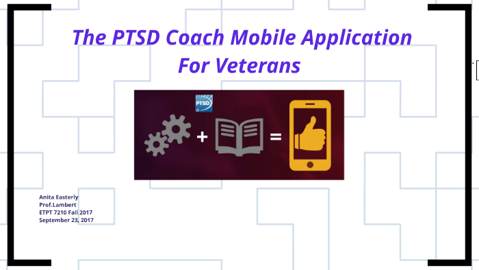 The PTSD Coach Mobile Application for Veterans by Dr. Anita Easterly on ...