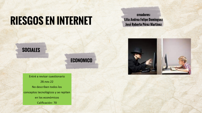 Riesgos en el internet by lili dominguez on Prezi