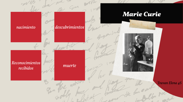 El dìa de la mujer - Marie Curie by Elena Travan on Prezi