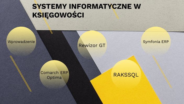 Systemy informatyczne w księgowości by Kacper Celeban on Prezi