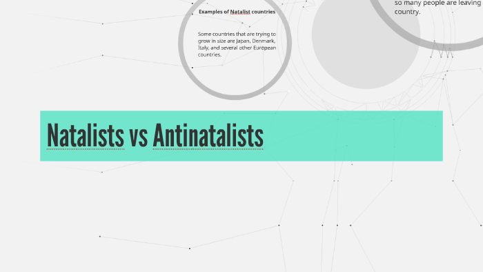 Natalists vs Antinatalists by trevor haskell on Prezi