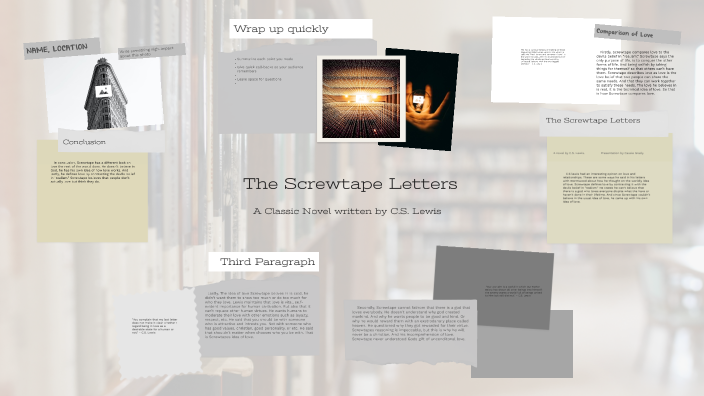 Exploring Screwtape Letters by Cassie Grady on Prezi