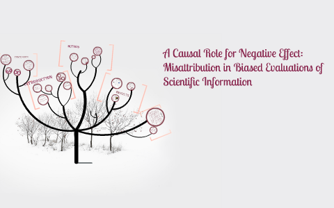 A Causal Role for Negative Effect: Misattribution in biased by Nadine ...