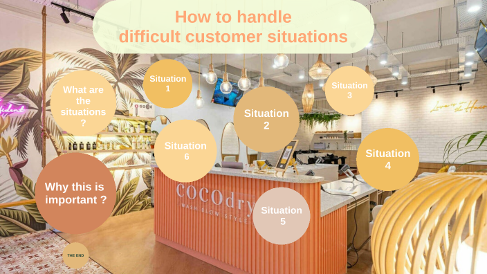 HOW TO HANDLE DIFFICULT CUSTOMER SITUATION by on Prezi