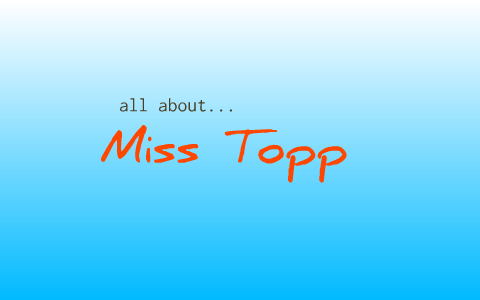 Who is Miss Topp? by Laura Topp on Prezi