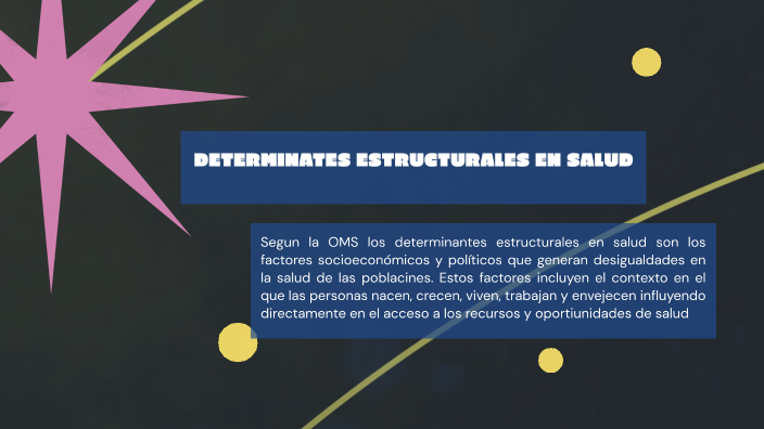 DETERMINANTES ESTRUCTURALES DE SALUD Y SU IMPACTO EN LOS SERVICIOS DE ...
