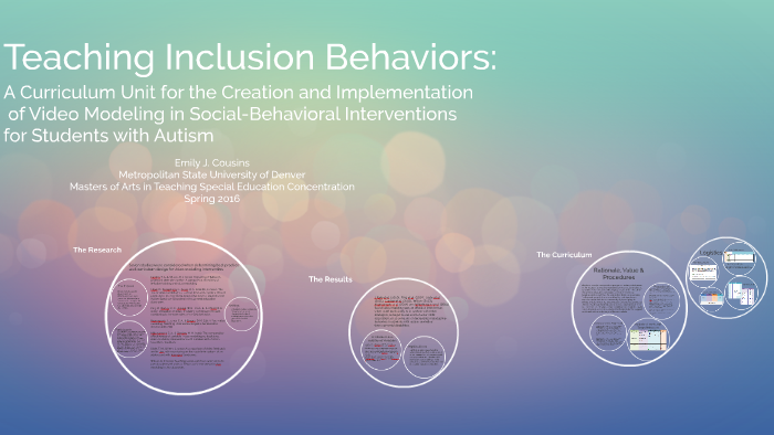 Teaching Inclusion Behaviors: by Emily Cousins on Prezi