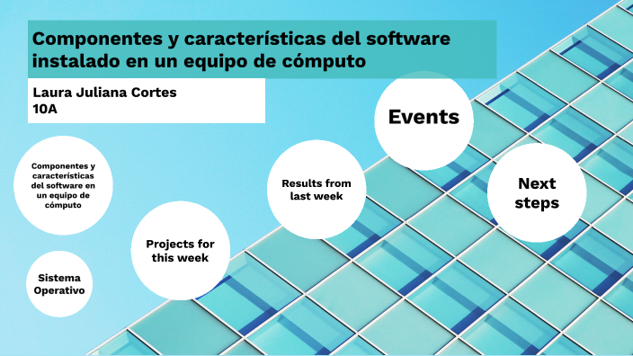 COMPONENTES Y CARACTERISTICAS DEL SOFTWARE INSTALADO EN UN EQUIPO DE ...