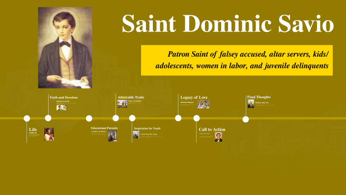 Saint Dominic Savio by Fatima Sandoval-Flores on Prezi