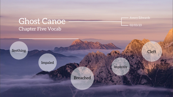 Ghost Canoe Chapter 5 by Avery Edwards on Prezi