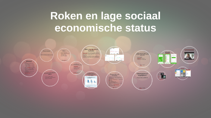 Roken en lage sociaal economische status by Tirza Swiers on Prezi