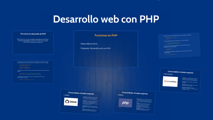 Funciones en PHP by Diana Milena Sierra on Prezi