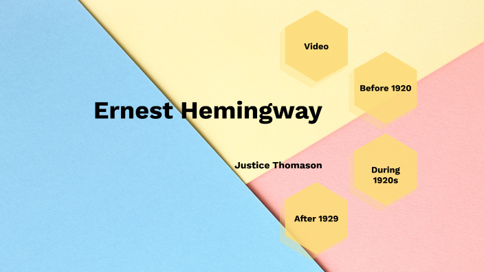 Ernest Hemingway by Justice Thomason on Prezi
