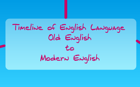 Old English to Modern English Timeline by Kayley Perry on Prezi