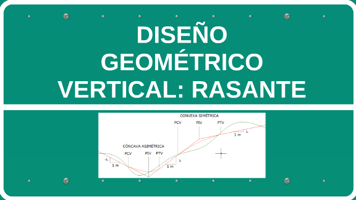 DISEÑO GEOMÉTRICO VERTICAL: RASANTE by Delcy Mayerling Solar Santos on ...