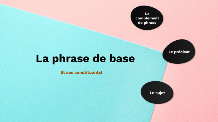 La phrase de base by Audreane Caouette on Prezi