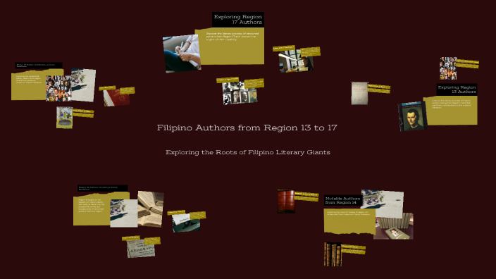 LITERATURE Filipino Authors from Region 13 to 17 PUT THEIR NAMERS AND ...
