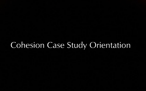 Cohesion Case Study Orientation by Mary Bornheimer on Prezi