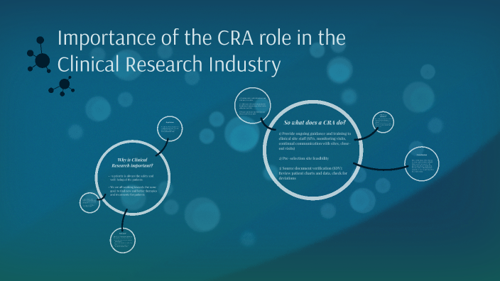 Importance of the CRA role in the Clinical Research Industry by Sara Cお ...
