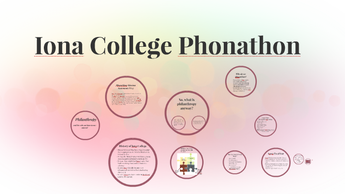 Iona College Phonathon by Elijah Kohli on Prezi