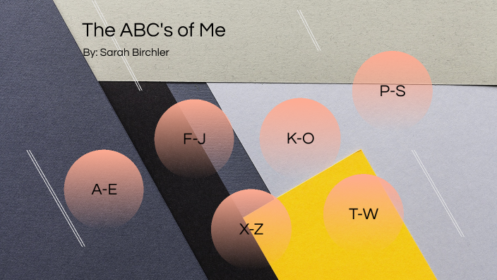 ABC's of me by Sarah Birchler