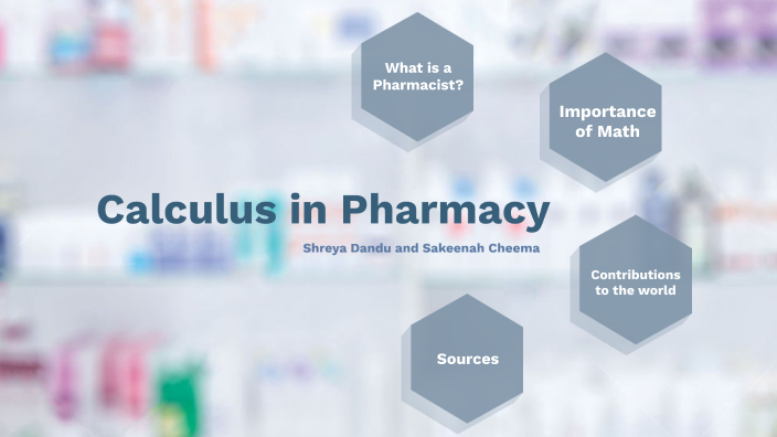 Calculus in Pharmacy by shreya d. on Prezi