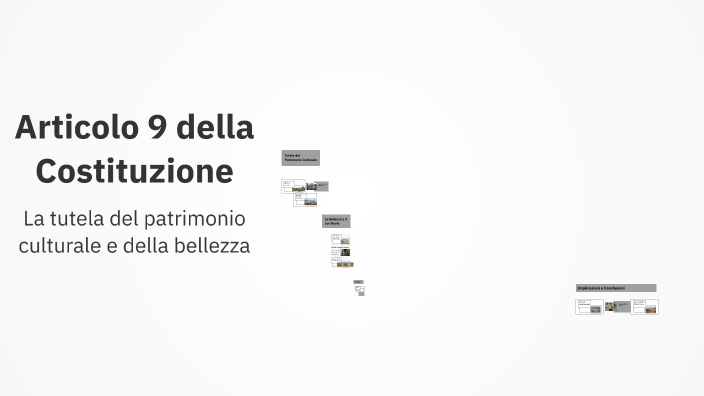 Articolo 9 della Costituzione by Noemi Perron on Prezi