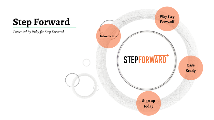 Step forward by 1 . on Prezi