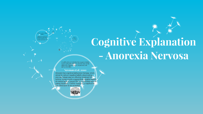 Cognitive Explanation - Anorexia Nervosa by Laura Warren