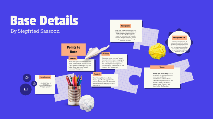 Base Details - Siegfried Sassoon by Darren Daly on Prezi