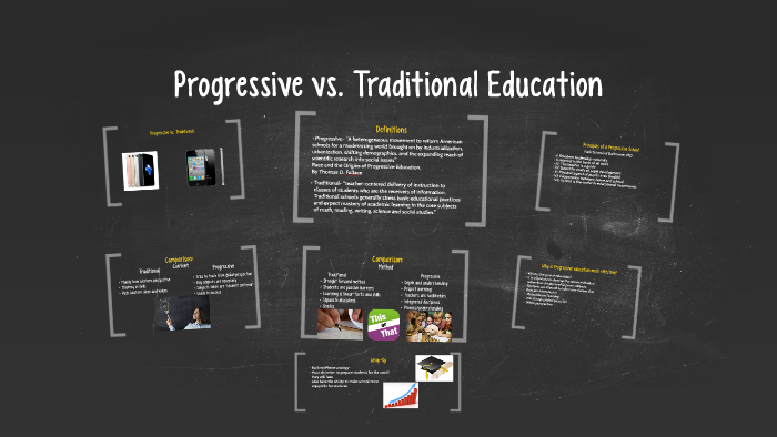 Progressive vs. Traditional Education by Hunter Lancaster on Prezi
