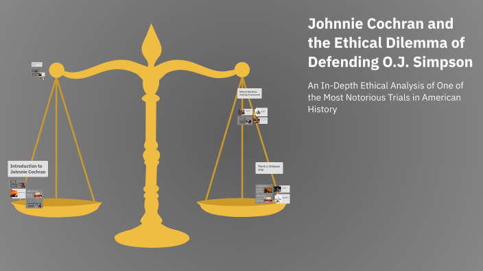 Johnnie Cochran and the Ethical Dilemma of Defending O.J. Simpson by ...
