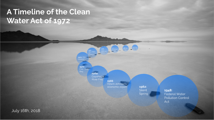 A Timeline of The Clean Water Act of 1972 by Alexis Boback on Prezi