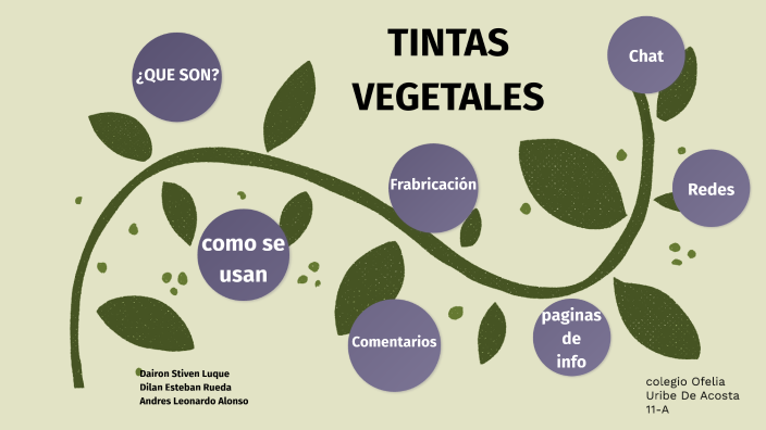 tintas vegetales by dairon stiven luque montaño on Prezi