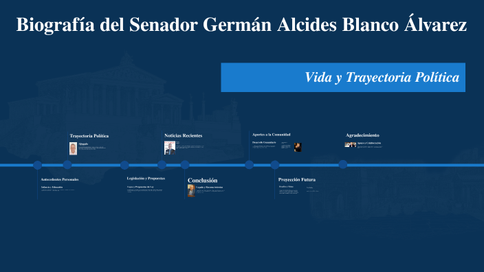 Biografía del Senador Germán Alcides Blanco Álvarez by María José Pardo ...
