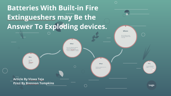 Batteries With Built-in Fire Extingueshers may Be the Answer by Brennon ...