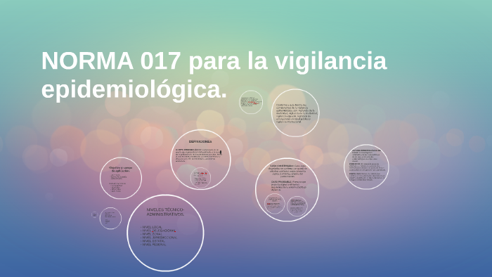 NORMA 017 para la vigilancia epidemiológica. by erty saenz