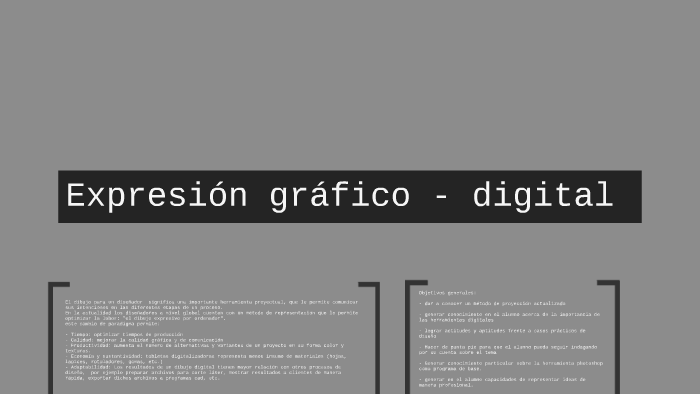 expresion grafico-digital by nicolas lorenzoni on Prezi