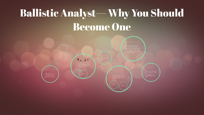 What does a Ballistic Analyst do? by Misha