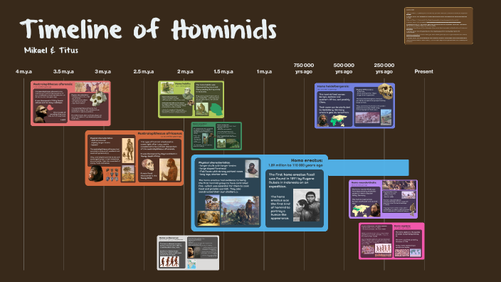 Timeline of Hominids by Mikael Abog on Prezi