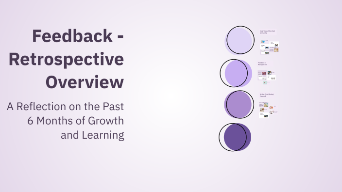 Feedback - Retrospective Overview by Andrea Sanchez on Prezi