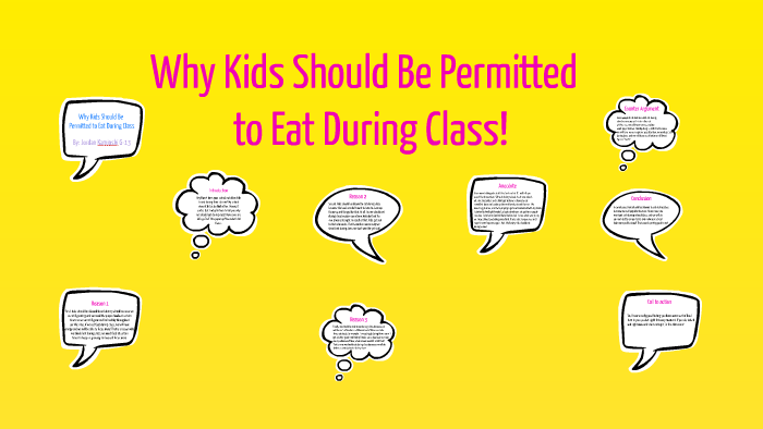 Why Kids Should Be Permitted to Eat During Class. by Jordan Kaminski on ...